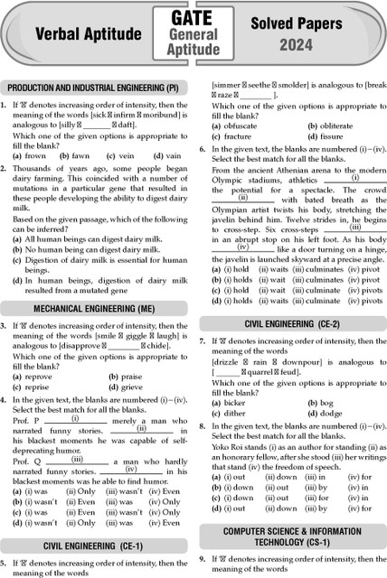 Oswaal Gate | 16 Years' | Solved Papers| Year-Wise| (2010 to 2025)|Gen ...