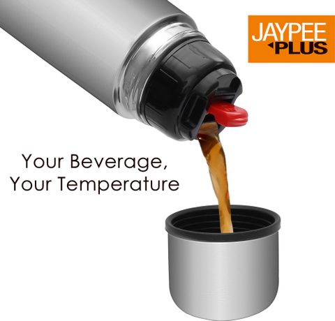 Jaypee Plus Max Thermosteel Flip Lid Insulated Flask 24 Hours Hot and ...