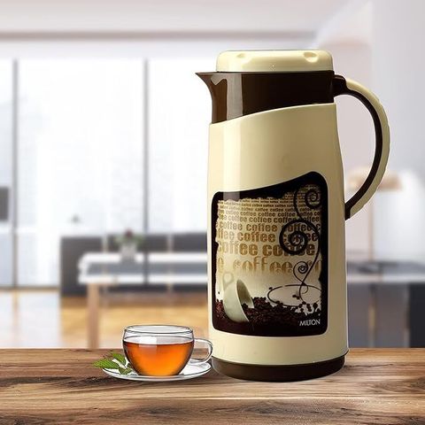 MILTON Viva 1000ML Kettle Jug (Pack of 1,BEIGE) 1000 ml Plastic Flask ...