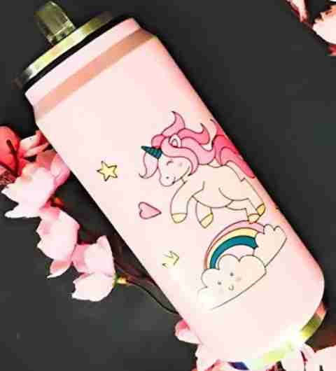 FATFISH 500 ml Water Bottle (Set of 1, Multicolor) 500 ml Aluminium ...