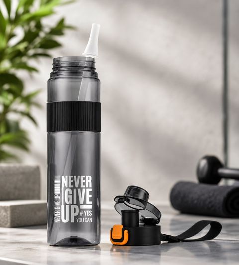 DhaBrij 1 Pcs Motivational Black Bottle - 2Ltr 1000 ml Plastic Bottle ...