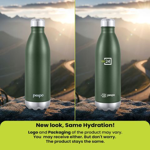 Go24 Electro 1800, Hot & Cold thermosteel Water Bottle with Jute-bag ...