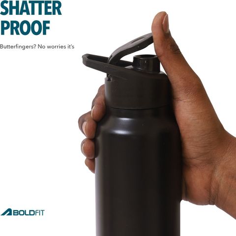 BOLDFIT Steel Sipper Bottles for Adults Steel Sipper Metal 1000 ml ...
