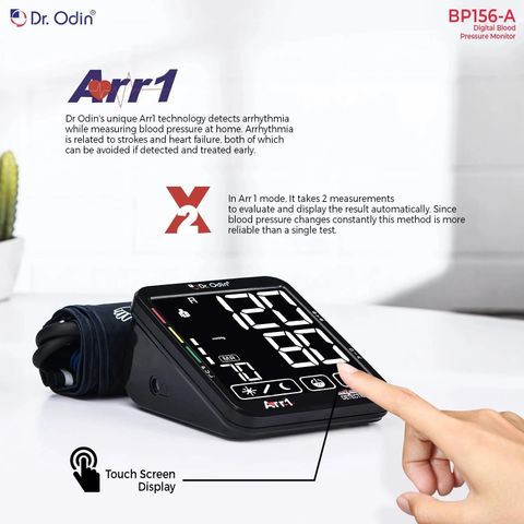 Dr. Odin Smart Talking Automatic Digital Blood Pressure Monitor Machine ...