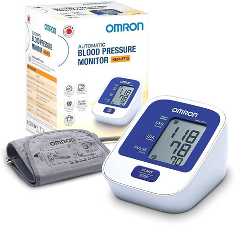 OMRON HEM-8712 One-Touch Use, IntelliSense Tech - Automatic Digital ...