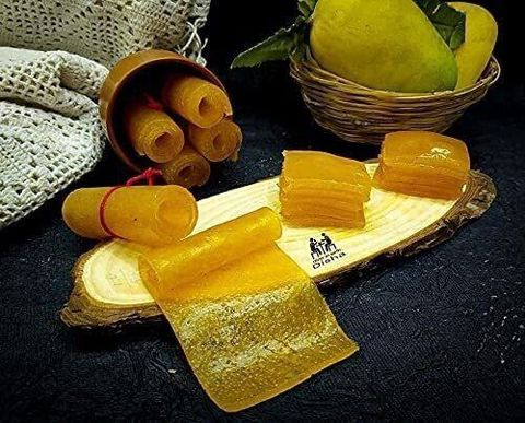 Veganic Aam Papad (Dried Alphonso Mango Slices) | Mango Amavat Aam ...