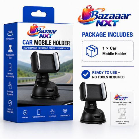 BMART Car Mobile Holder for Dashboard, Windshield Price in India - Buy ...