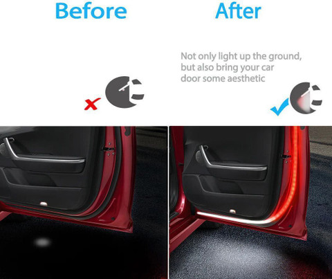 Ddashify Univerrsal waterprooff Red/White Car Door Warning Strip Light ...