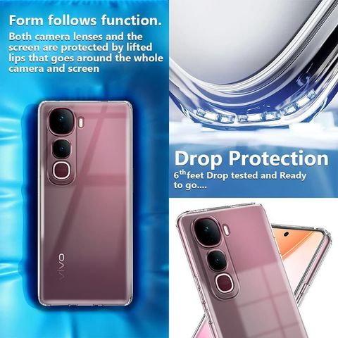Coverage Back Cover for Vivo Y400 Pro 5G | Soft Micro fiber | Flexible ...