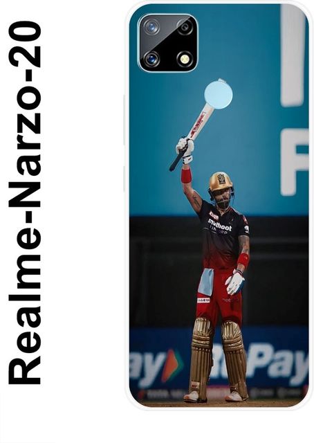 MOBIFLY Back Cover for Realme Narzo 20, Virat, Kohli, IPL, RCB, Team ...