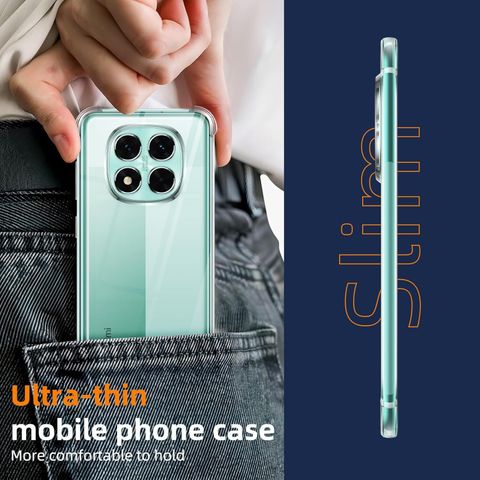 COVERLINE Back Cover for Redmi Note 15 Pro Plus 5G Silicon Transparent ...