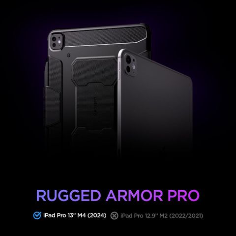 Spigen Rugged Armor Pro Back Cover for iPad Pro 13 inch M4 (2024) 7th ...