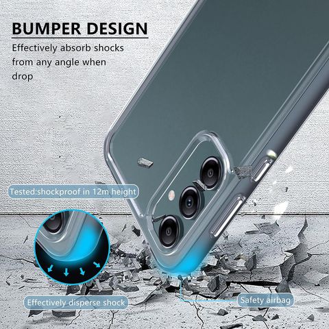 COVERLINE Back Cover for Samsung Galaxy S23 FE 5G Perfect Fit Crystal ...