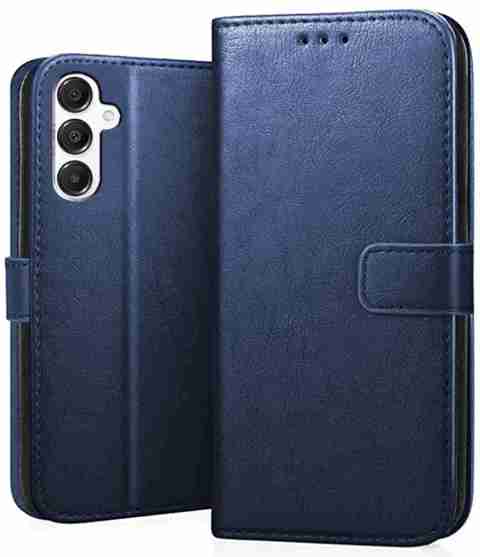 ClickAway Flip Cover for Samsung Galaxy A56 5G Wallet-Genuine Leather ...