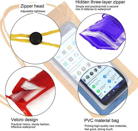 T MAGIC Pouch for mobile water bag Waterproof Pouch Transparent Pack of ...