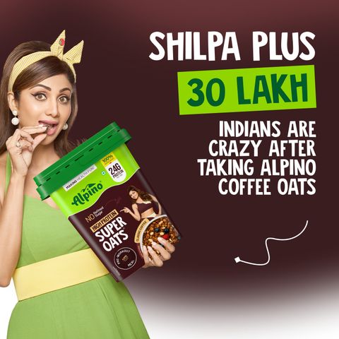 ALPINO 24g High Protein Super Oats Classic Coffee 2kg - Rolled Oats ...