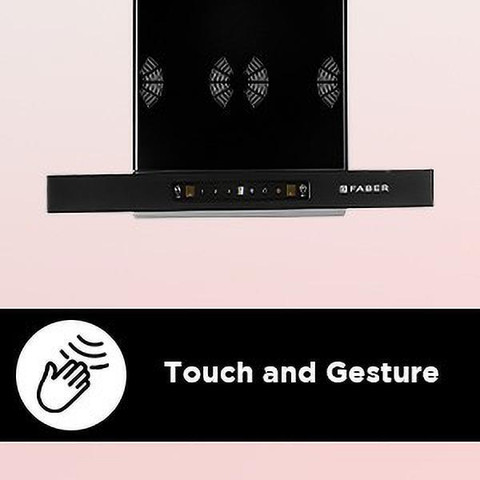 FABER HOOD BONITO 3D IND HC SC FL BK 60 Auto Clean T-Shape 60cm| Touch ...