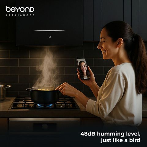 Beyond Appliances Cube Plug N Play Ductless Kitchen Chimney Auto Clean ...