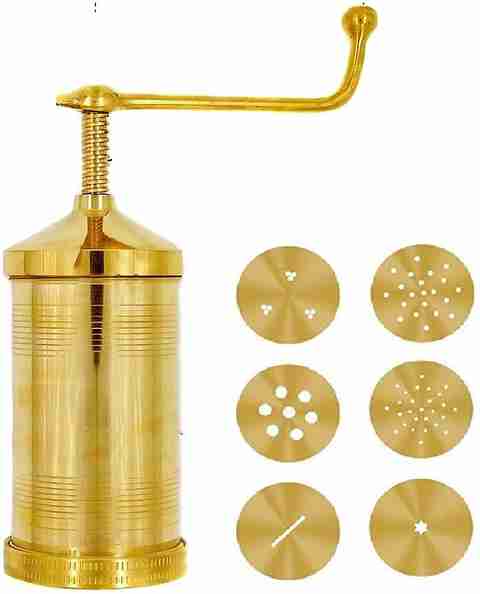 Indian Cloud Brass Chakli & Sev Maker – 6 Jalis