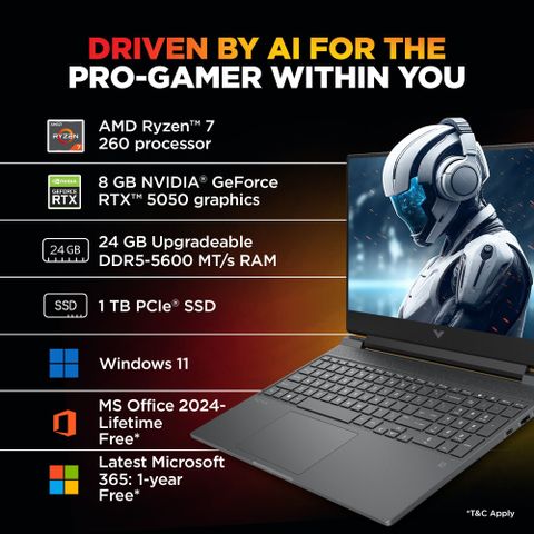 HP Victus AI AMD Ryzen 7 Octa Core 260 - (24 GB/1 TB SSD/Windows 11 ...