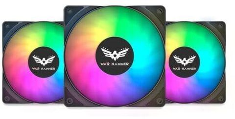 War Hammer 120mm RGB CPU Fans For Gaming PC Cabinet Quite Cooling ...