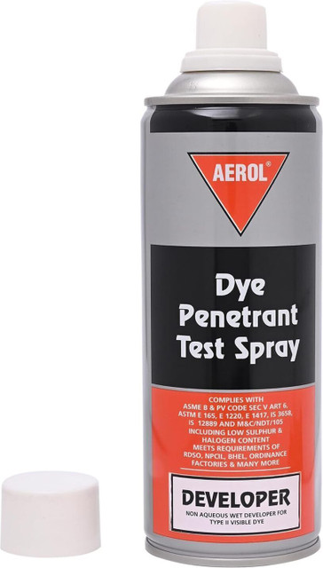 Aerol Dye Penetrant Test (DPT) Spray Kit Dye Penetrant, Developer ...