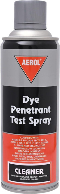 Aerol Dye Penetrant Test (DPT) Spray Kit Dye Penetrant, Developer ...