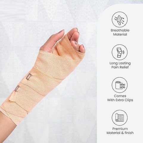 DR SILVER 10cm X 4mt, Pain Relief Garam Patti for Hand, Leg, Wrist ...