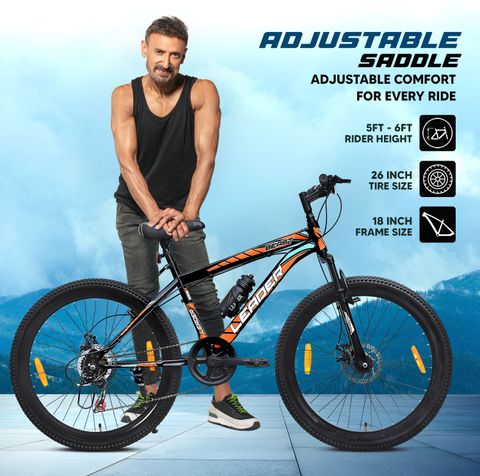 LEADER Beast MultiSpeed Bike with FS & DD Brake 26 T (inch) Mountain ...