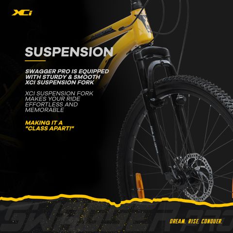 XCi Swagger Pro Shimano Geared for Men TUF SHOX Suspension 26 T (inch ...
