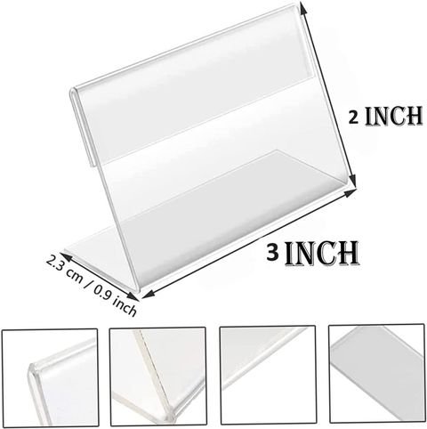 Flipkart.com | RASPER 1 Compartments Acrylic Sign Holder L Shape Table ...