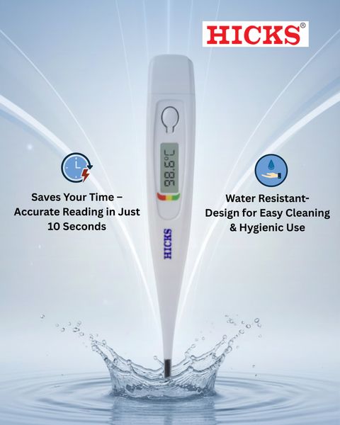 Hicks DMT 416 Fast Read Digital Thermometer with Memory and Beeper ...