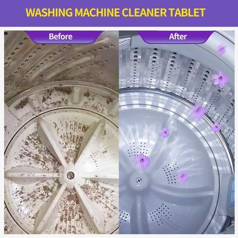 PILONG Lavender Fragrance Washing Machine Cleaner Tablet, Deep Cleaning ...