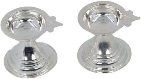 Deepa Silver 925 Diya Pair Silver Table Diya Set Price in India - Buy ...
