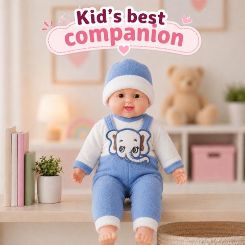 Toyify Soft Baby Doll for Kids with Removable Cap for Girls & Boys Ages ...