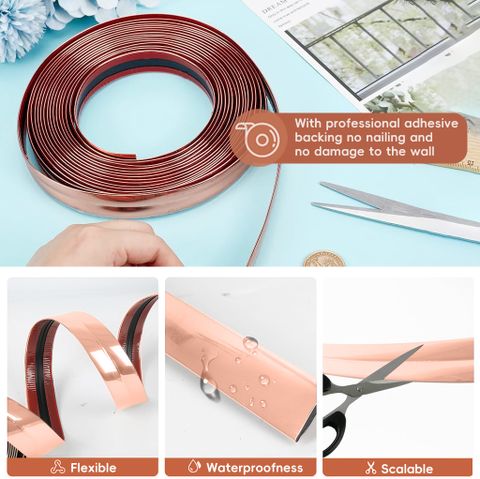 Zomei Flexible Pvc Wall Molding Trim Self Adhesive Corner Protection ...