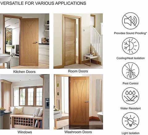 OHSO TRENDY PVC Door Guard Stopper (39 Inches, Pack of 3) Gap Filler ...
