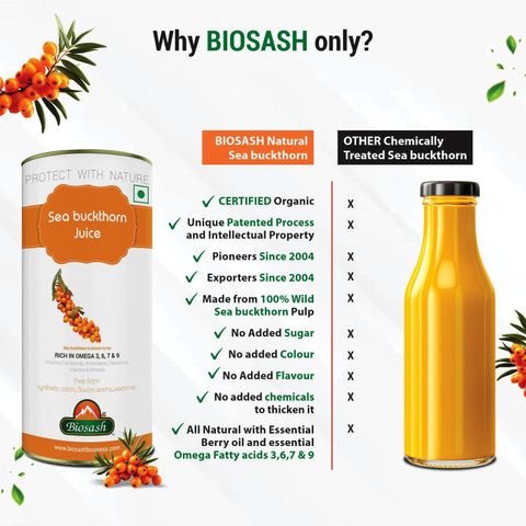 BIOSASH Sea buckthorn juice Price in India - Buy BIOSASH Sea buckthorn ...