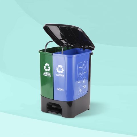 NAYASA 2 In 1 Dustbin Small | 19 Liter | Pedal Dustbin | Wet & Dry ...