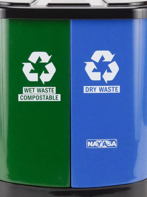 NAYASA 2 In 1 Dustbin Small | 19 Liter | Pedal Dustbin | Wet & Dry ...