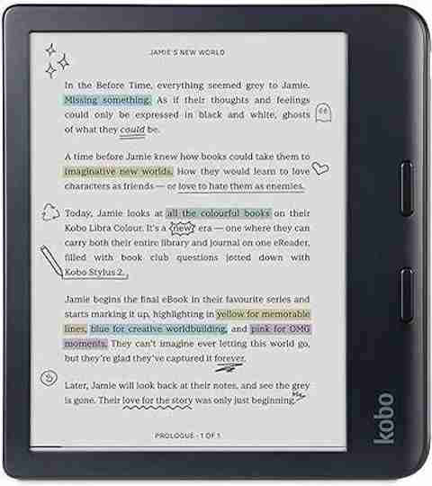 KOBO Libra Colour, eReader, 7” Glare-Free Colour E Ink Kaleido™ 3 ...