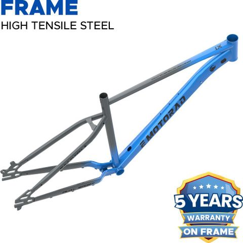 EMotorad X1 Blue 27.5 inches Single Speed Lithium-ion (Li-ion) Electric ...
