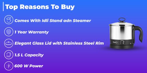 Pigeon Kessel 3in1 Value Pack Electric Kettle Price in India - Buy ...