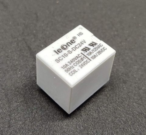Leone 8pcs 24V DC Relay 5 Pin 24V 10A Current Sugar Cube PCB Mount ...