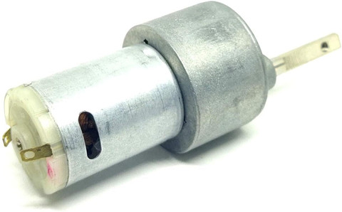 INVENTO 12v 15 Kg-cm 30 rpm DC Side Shaft High Torque Geared Motor ...