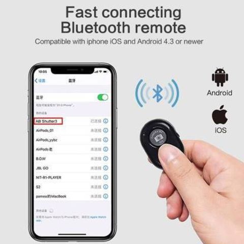 Cam cart Wireless Bluetooth Selfie/Pictures Clicker Shutter Camera ...