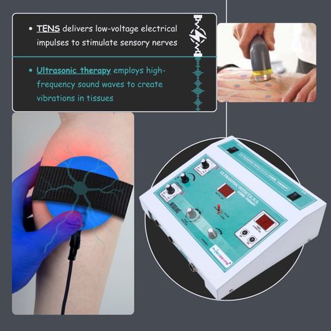 MEDGEARS Physiotherapy Machine Combination Electro Therapy Ultrasonic ...