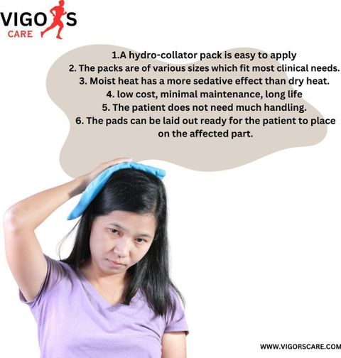 vigorscare moist heat therapy hydrocollator pack for physiotherphy ...
