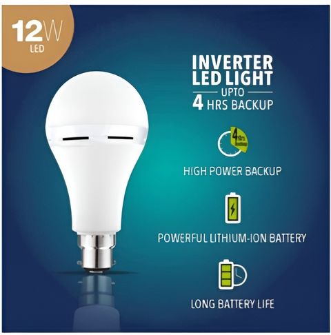 SACRO 15W Emergency Inverter Bulb, Rechargeable Emergency Led Bulb For ...