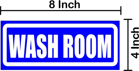 voorkoms Washroom Sign Board Sunboard Office, Hospital, Factory ...